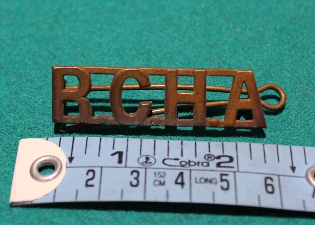 ORIGINAL WWI ROYAL Canadian Horse Artillery RCHA Canada Army Shoulder ...