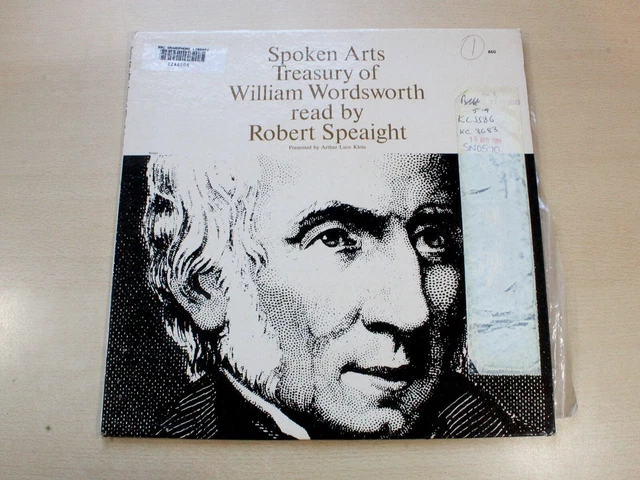 ROBERT SPEAIGHT/TREASURY OF William Wordsworth/1963 LP/Ex BBC ...