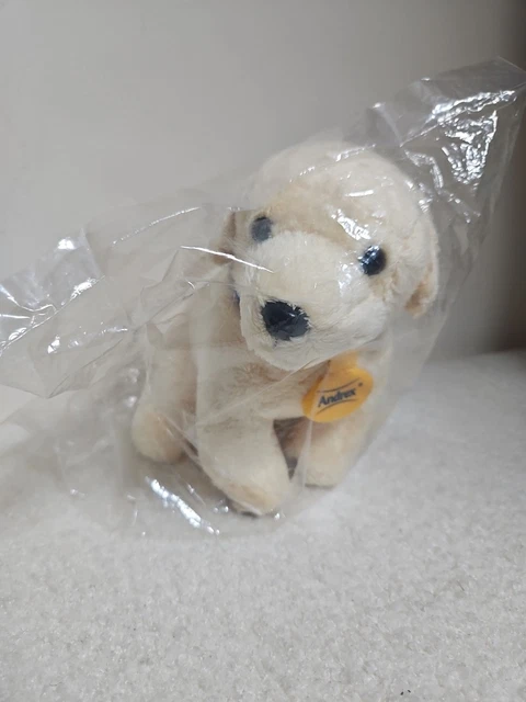 NEW ANDREX SOFT Toy Cuddly Plush Sitting Labrador Dog Puppy Stuffed ...