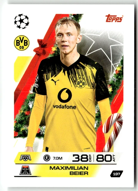 TOPPS MATCH ATTAX CL 2025-26 N° 197 Maximilan Beier Spécial Noël EUR 1 ...
