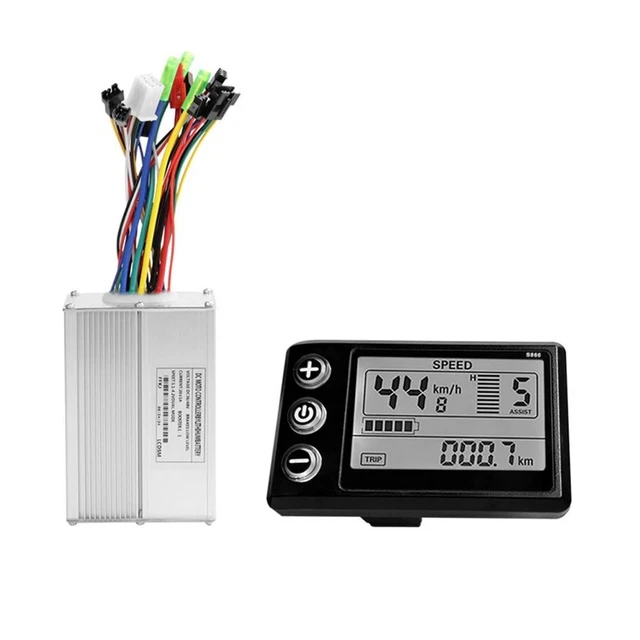 KIT COMPLET DE conversion eBike avec manette brushless et écran LCD ...