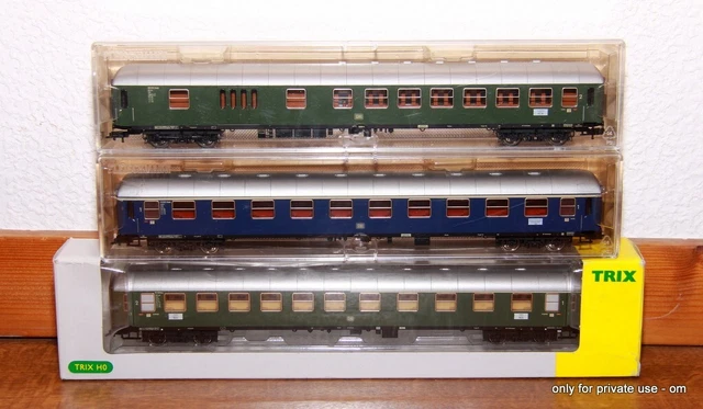 FLEISCHMANN 5600 5601 H0 - Trix 23402 H0 Schnellzugwagen Epoche III EUR ...