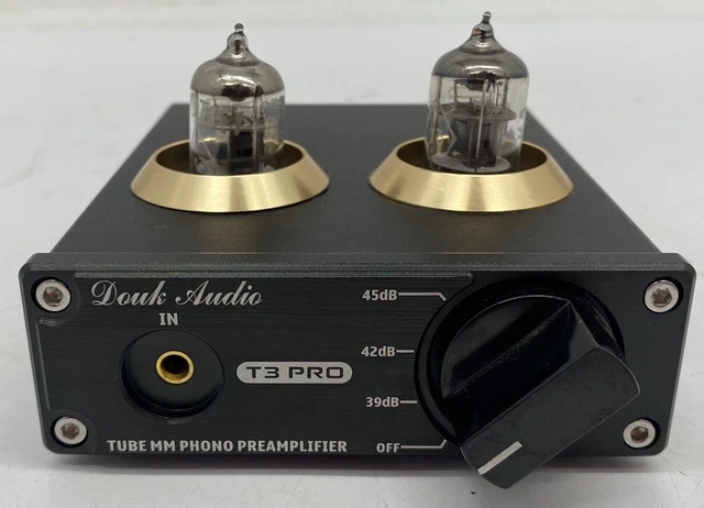 DOUK AUDIO T3 PRO Tube MM Phono Preamp Preamplifier Stereo RCA ...