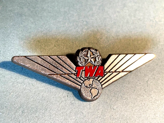 VINTAGE 1960'S TWA Trans World Air Stewardess Flight Attendant Winged ...