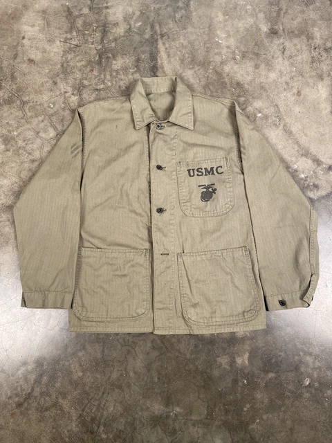 RALPH LAUREN RRL Ww2 Us USMC P41 Hbt Utility Over Shirt Jacket S New ...