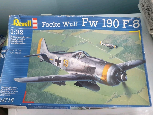 FOCKE WULF FW 190 F-8 Revell | No. 04716 | 1:32 Been Stored Box Poor ...