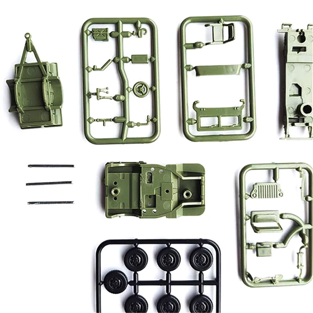 4D ASSEMBLY 1/72 US Willys MB General Purpose Car Truck Military Model ...