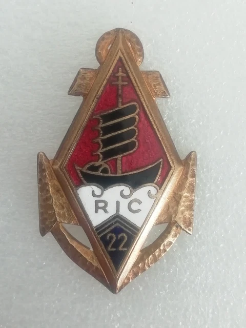 INSIGNES MILITAIRES TROUPES coloniales, de marine, Tirailleurs, 22ème ...