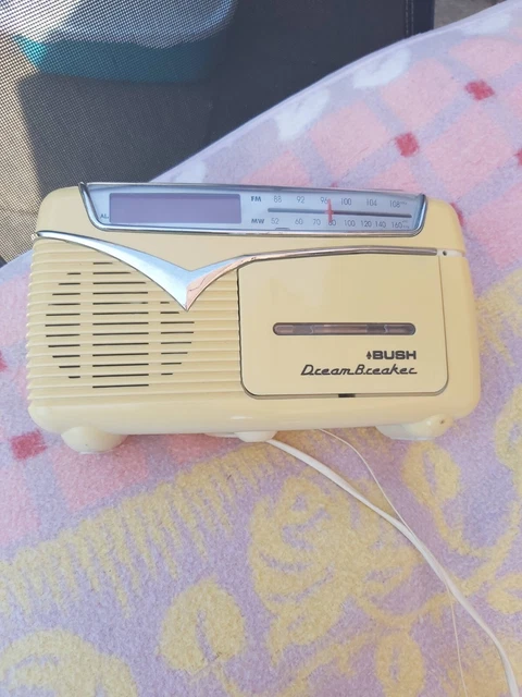 RARE VINTAGE CREAM Bush dream breaker digital alarm radio cassette ...
