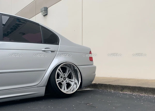 BMW E46 SEDAN M3 REAR OVERFENDERS (drift, bodykit, widebody) BY MUSK ...