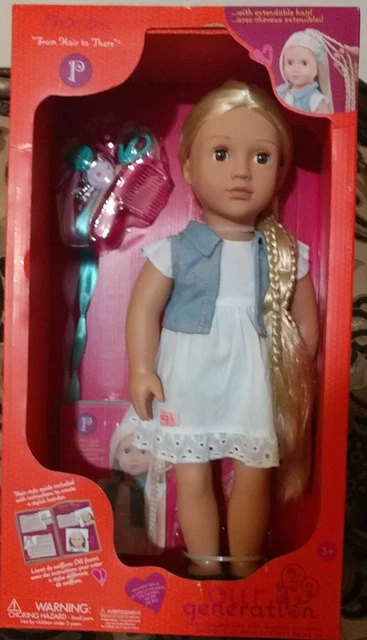 OUR GENERATION PHOEBE-HAIR Grow Doll 18" Doll £57.20 - PicClick UK