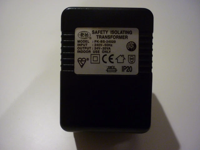 SAFETY ISOLATING TRANSFORMER - Model Pk-Bs-24020 - Plug Only £8.00 ...