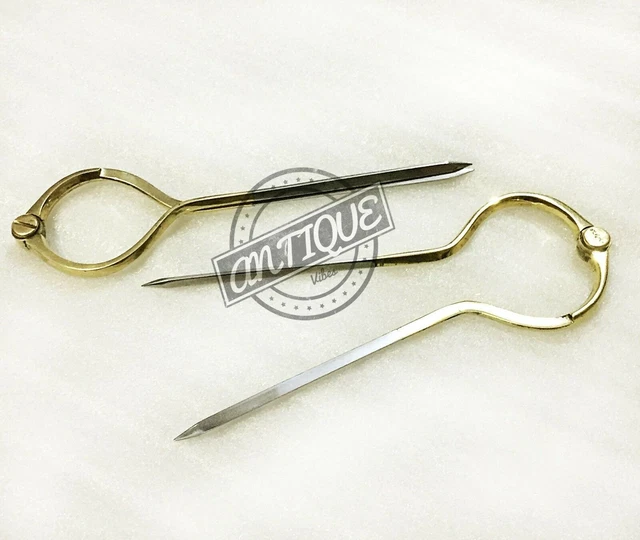 VINTAGE SHINY STEEL Proportional Dividers Drafting Compas Chart ...