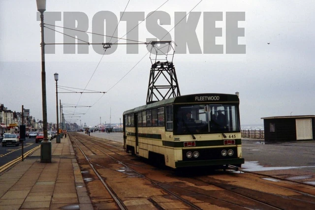 35MM SLIDE BLACKPOOL Transport Single Decker Tram Strassenbahn 645 1988 Original £4.97 - PicClick UK