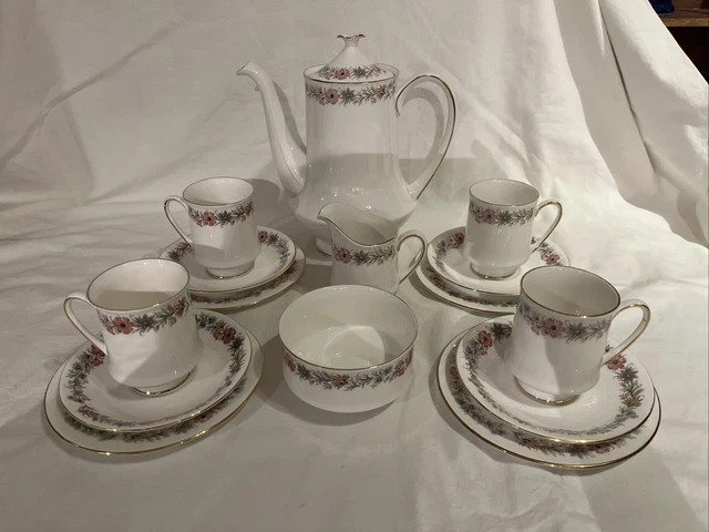 PARAGON (ROYAL ALBERT) BELINDA FINE BONE CHINA COFFEE SET 15 Piece ...