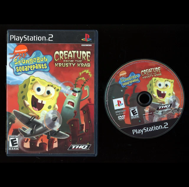 SPONGEBOB SQUAREPANTS CREATURE From The Krusty Crab PS2 Playstation 2 ...