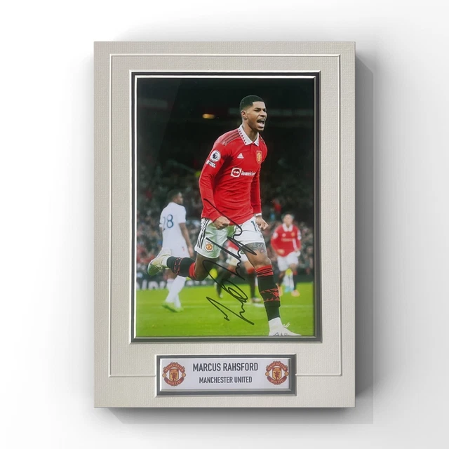 MARCUS RASHFORD - Manchester United Forward Signed Display £65.00 ...