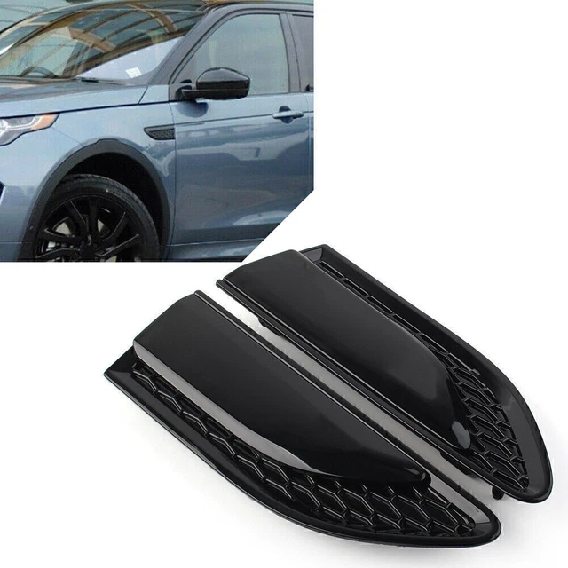 BLACK FENDER VENT Grille Louver Fit Land Rover Discovery Sport 2015 ...