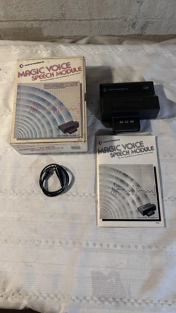 WORKING COMMODORE 64 Magic Voice Speech Module Synthesizer Complete In ...