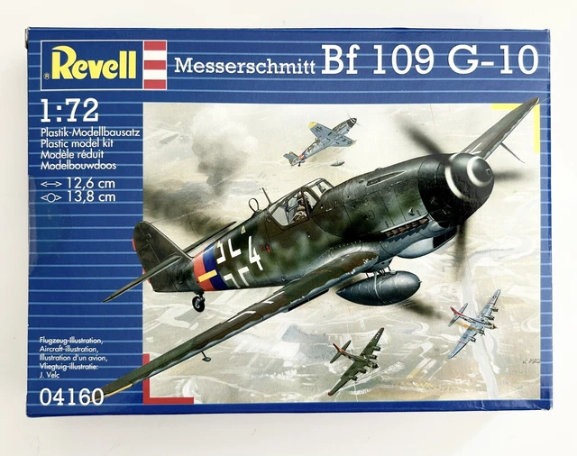 REVELL 04160. MESSERSCHMITT Bf-109 G-10. 1/72 Scale Model Plane Kit. WW2 £9.99 - PicClick UK