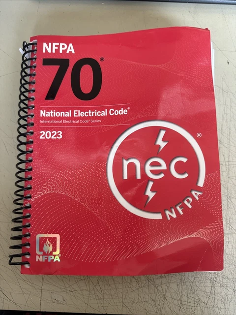 NFPA 70 NATIONAL Electrical Code, 2023 Edition, Spiralbound $22.99 ...