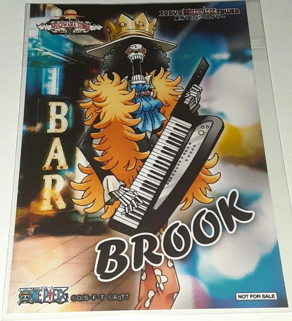 TOKYO ONE PIECE TOWER MUGIWARA STORE Brook original bromide Anime ...