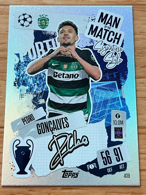TOPPS MATCH ATTAX 24/25 Champions League 2024/2025 Fußball Karte Pedro Goncalves EUR 1,00 ...
