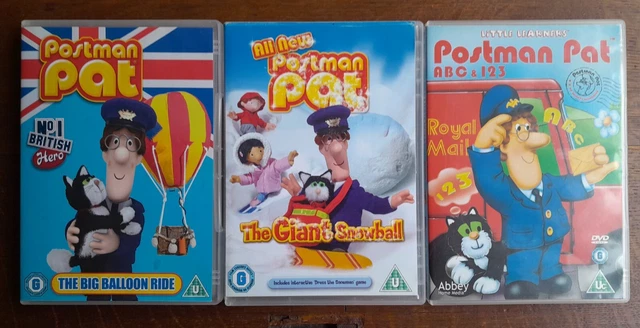 POSTMAN PAT 3 DVD Bundle The Big Balloon Ride, The Giant Snowball, ABC ...