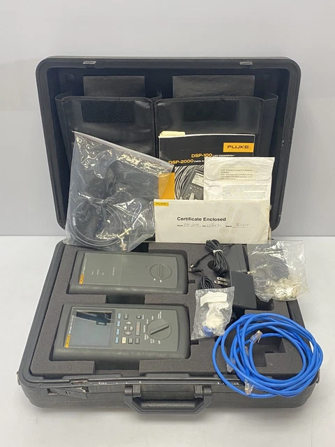 FLUKE DSP-2000 DIGITAL Lan Cable Analyzer & DSP-2000SR Smart Remote ...