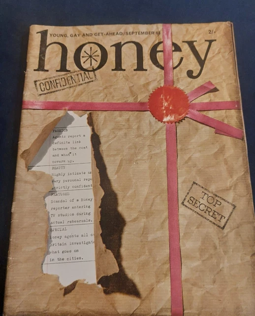 RARE VINTAGE HONEY Magazine SEPTEMBER 1963 Fashion Beauty Swinging 60s ...
