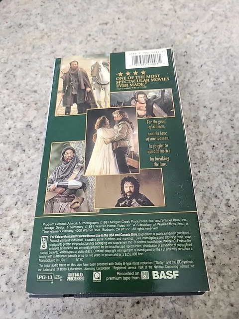 ROBIN HOOD: PRINCE of Thieves (VHS, 1991) Rare OOP £9.81 - PicClick UK