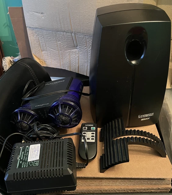 CREATIVE CAMBRIDGE SOUNDWORKS PS2000 Digital Speakers - Untested £30.00 ...