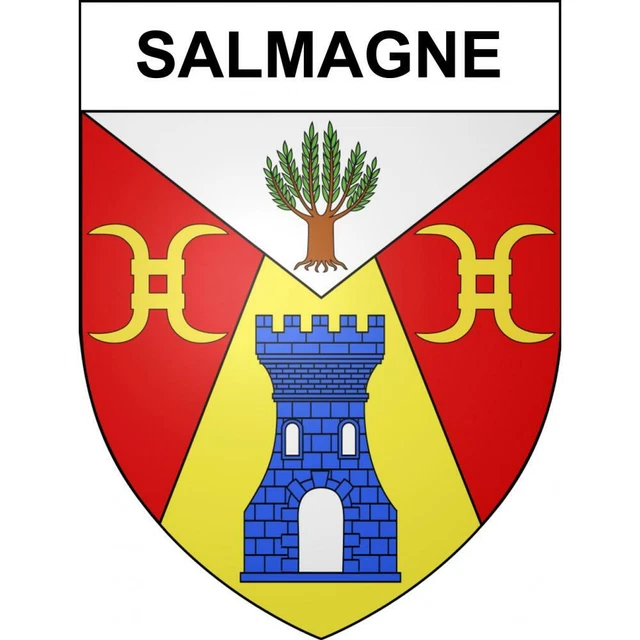 SALMAGNE 55 VILLE sticker blason écusson autocollant adhésif EUR 6,99 - PicClick FR