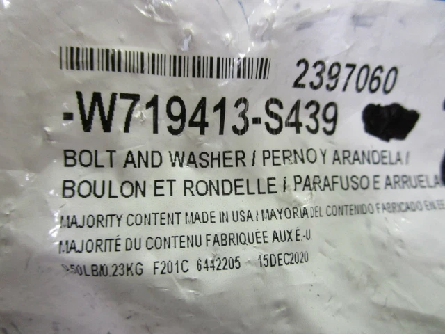 NEW OEM FORD front suspension X-member front bolts 2 pcs #W719413-S439 ...