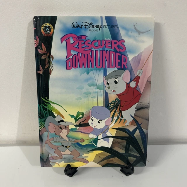 THE RESCUERS DOWN Under Hard Cover Book 1991 Vintage Disney Great ...