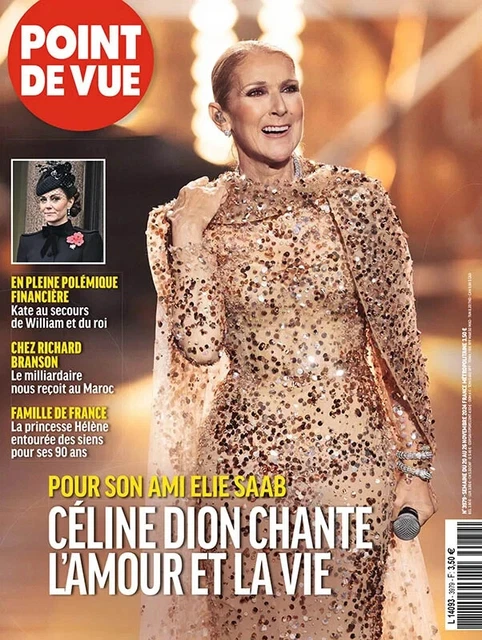 POINT DE VUE CELINE DION_KATE MIDDLETON_RICHARD BRANSON 11 2024 ©TBC ...