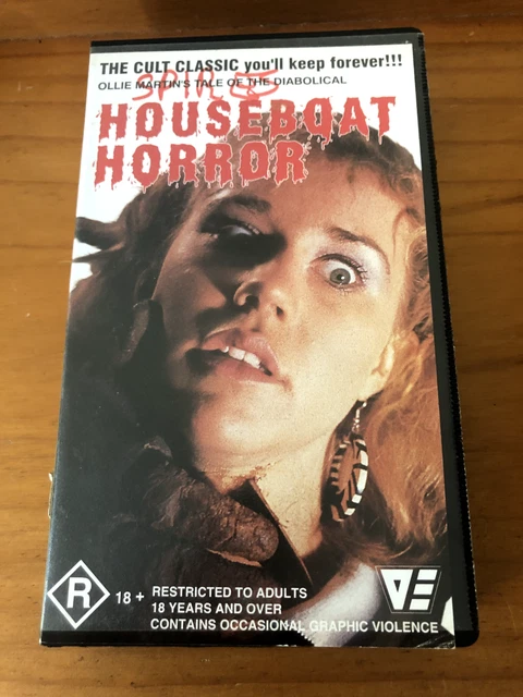 HOUSEBOAT HORROR VHS - RARE Cult Australian Slasher Film - Tested. PAL ...
