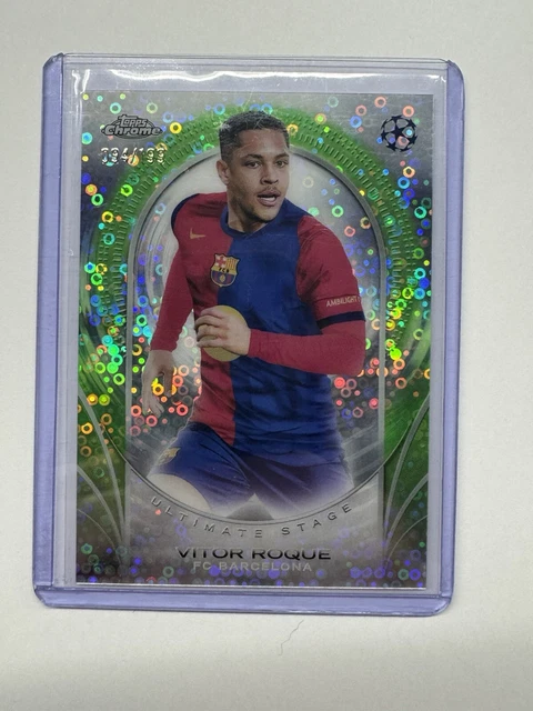 TOPPS UCC FLAGSHIP 2024/25 Vitor Roque Ultimate Stage /199 £3.00 ...