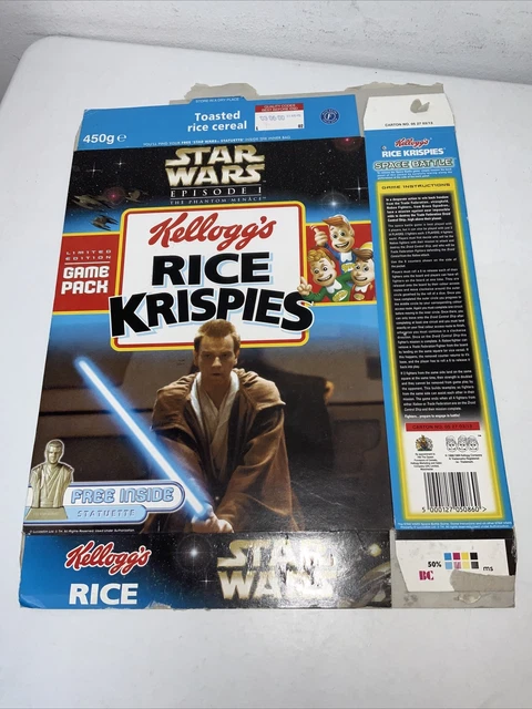 KELLOGGS STAR WARS Episode 1 Die dunkle Bedrohung Rice Krispies ...