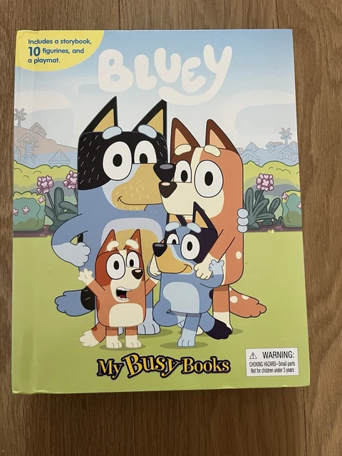 BLUEY MY BUSY Books Storybook with 10 Figurines & Playmat £5.45 ...