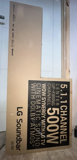 LG US70TR 5.1.1 Wireless 4K Soundbar Subwoofer Rear Speakers Dolby ...