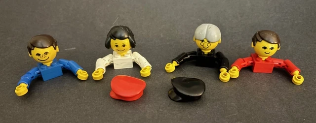 LEGO MAXIFIG LOT Vintage 1970s Figures People 4 Complete plus extra ...