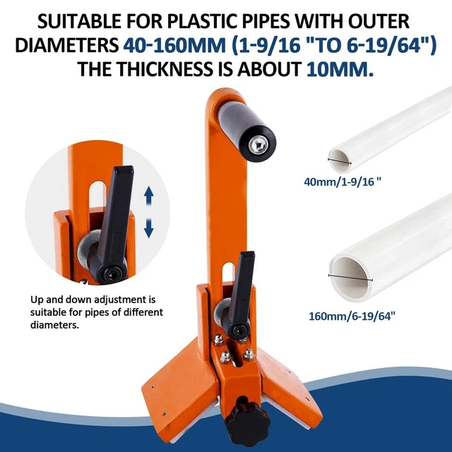 PLASTIC PIPE CHAMFERING Tool Internal Pipe Reamer Deburring Tool for 40 ...