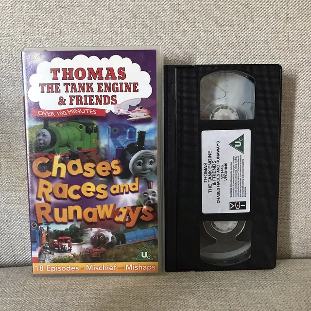 THOMAS THE TANK Engine & And Friends - Vhs Video - Chases, Races And ...