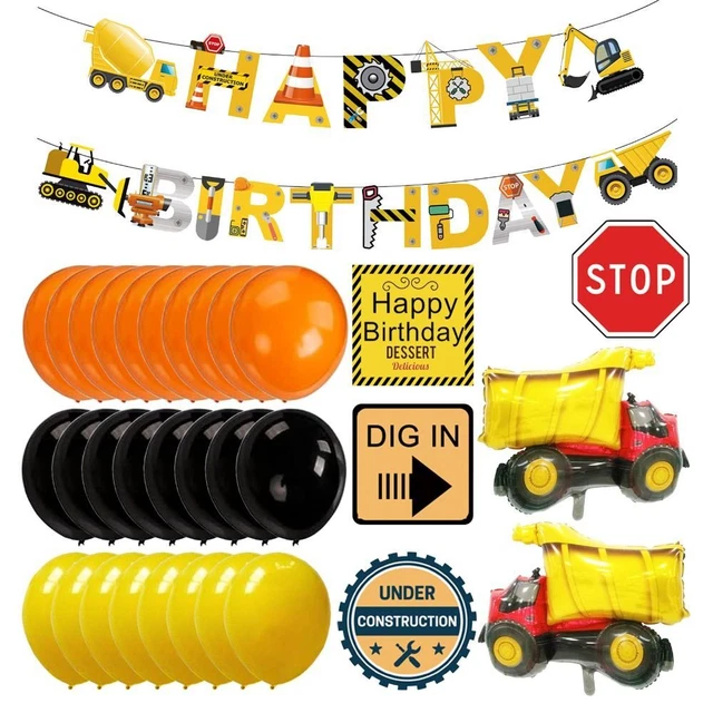 Latex Construction Birthday Party Supplies Birthday Party Decorations