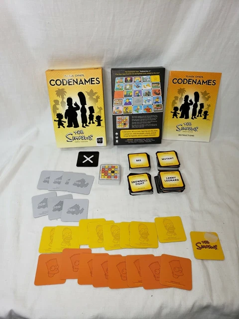 THE SIMPSONS CODENAMES Family Card Game - USAopoly Matt Groening ...