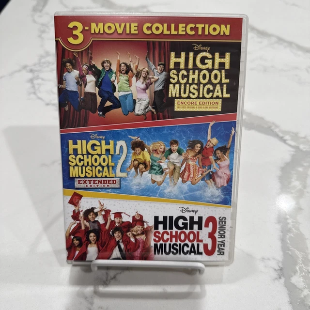 HIGH SCHOOL MUSICAL 3 Movie Collection (DVD, 2019) DISNEY les 3 films ...