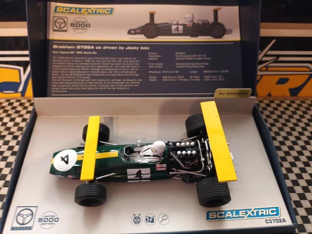 SCALEXTRIC C3702A BRABHAM BT26A F1 Car Jacky Ickx Mint Box Unused $69. ...