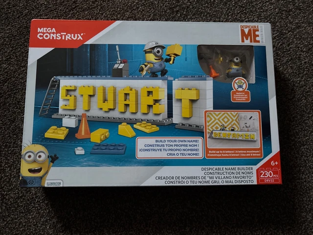 MEGA CONSTRUX DESPICABLE Me - Build Your Own Name - New In Box Sealed £ ...