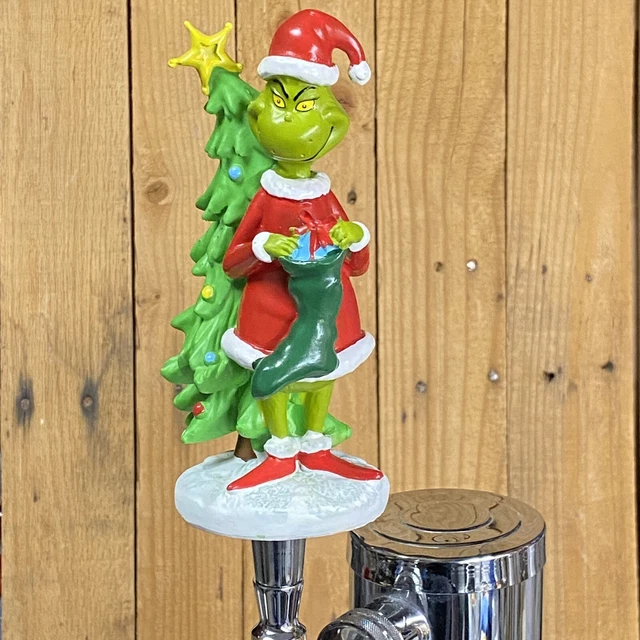 HOW THE GRINCH Stole Christmas Beer Keg Tap Handle Santa Hat Movie ...